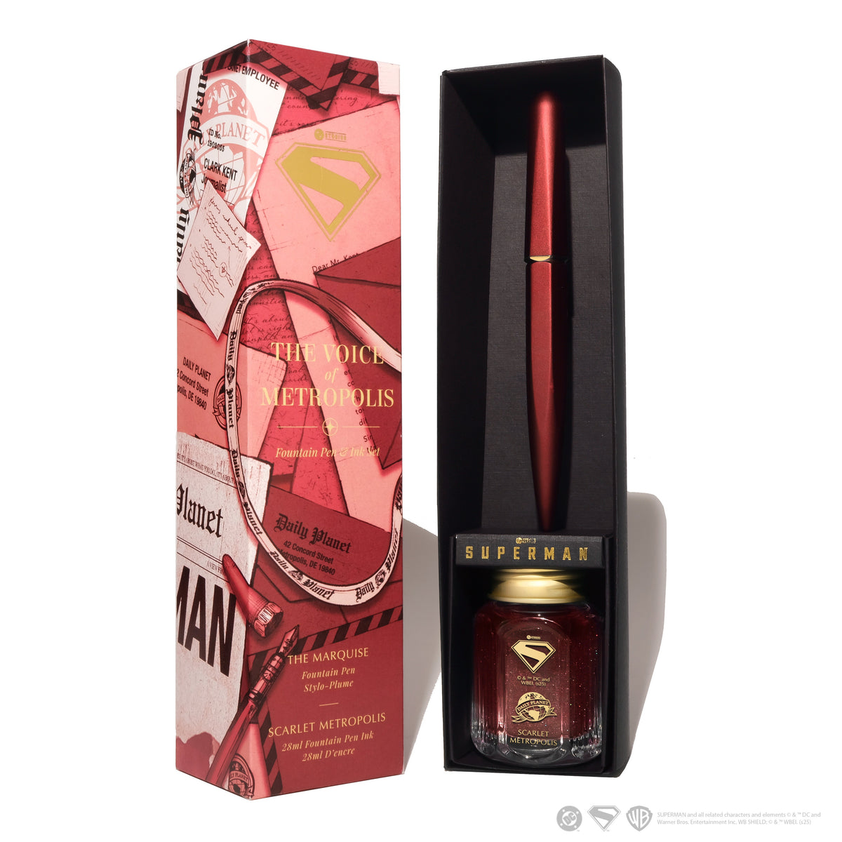 Warner Bros. | Superman | Pen and Ink Set | The Voice of Metropolis ...